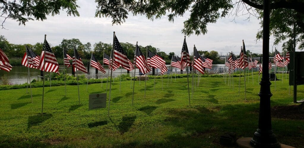 Wilmington Riverfront Adorned With 350+ Flags For Heroes